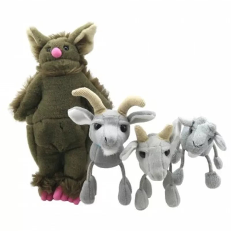 The Puppet Company 3 Billy Goats Gruff Finger Puppets – Puppets Ireland